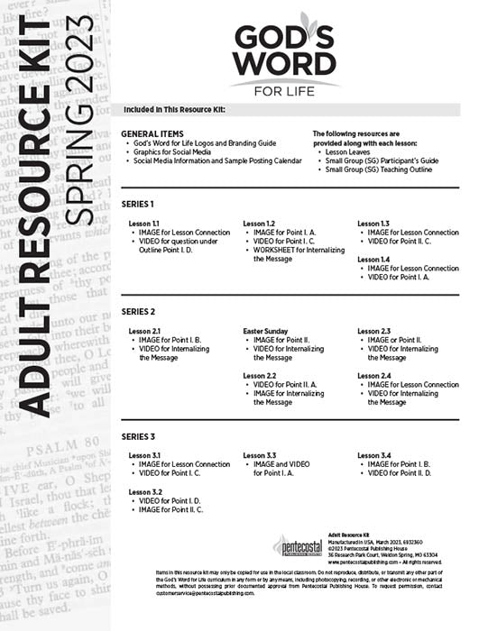 Adult Resource Kit (Digital) Spring 2023 – PPH Australia